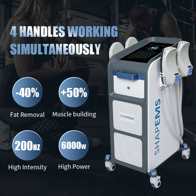 15 Tesla Slimming Contour Portable Body Building 4 Handles Ems Neo Rf ...
