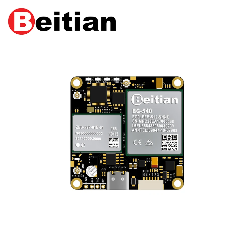 Beitian Network RTK directional GNSS board UM980/ZED-F9P + 4G communication solution GNSS module ...