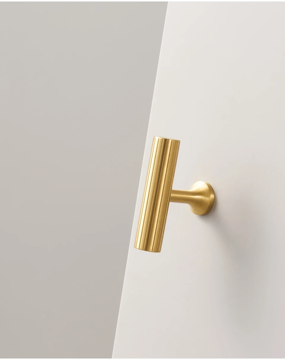 Nurlin Solid Brass Art Deco Cabinet Knobs & Drawer Handles