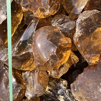 Garden Decoration Fire Rated Glass Landscaping Natural Decorative Amber ...