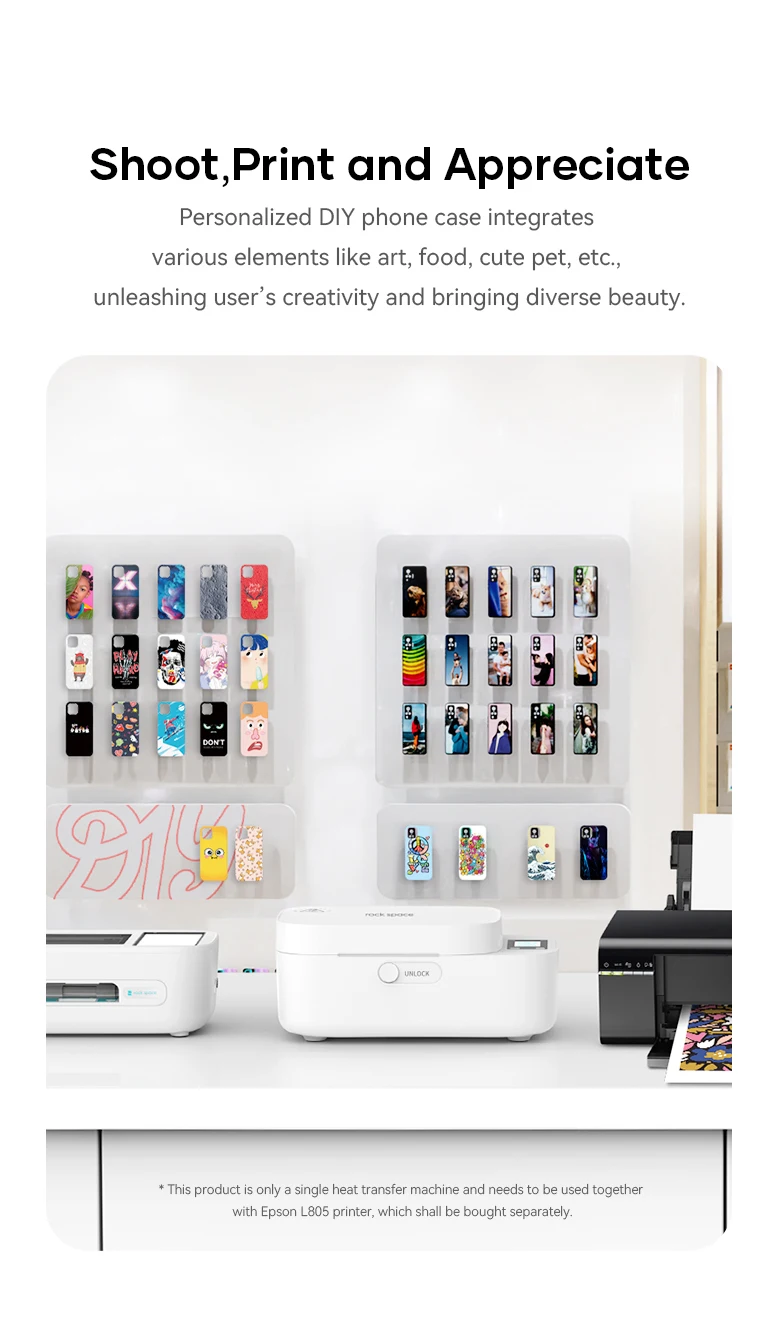 Customize Phone Cases with Sublimation Printer - Rock Space
