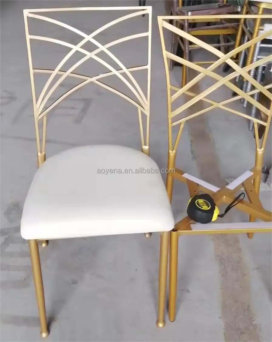 Modern Iron Cross Back Chair Beautiful Chiavari Style For Wedding ...