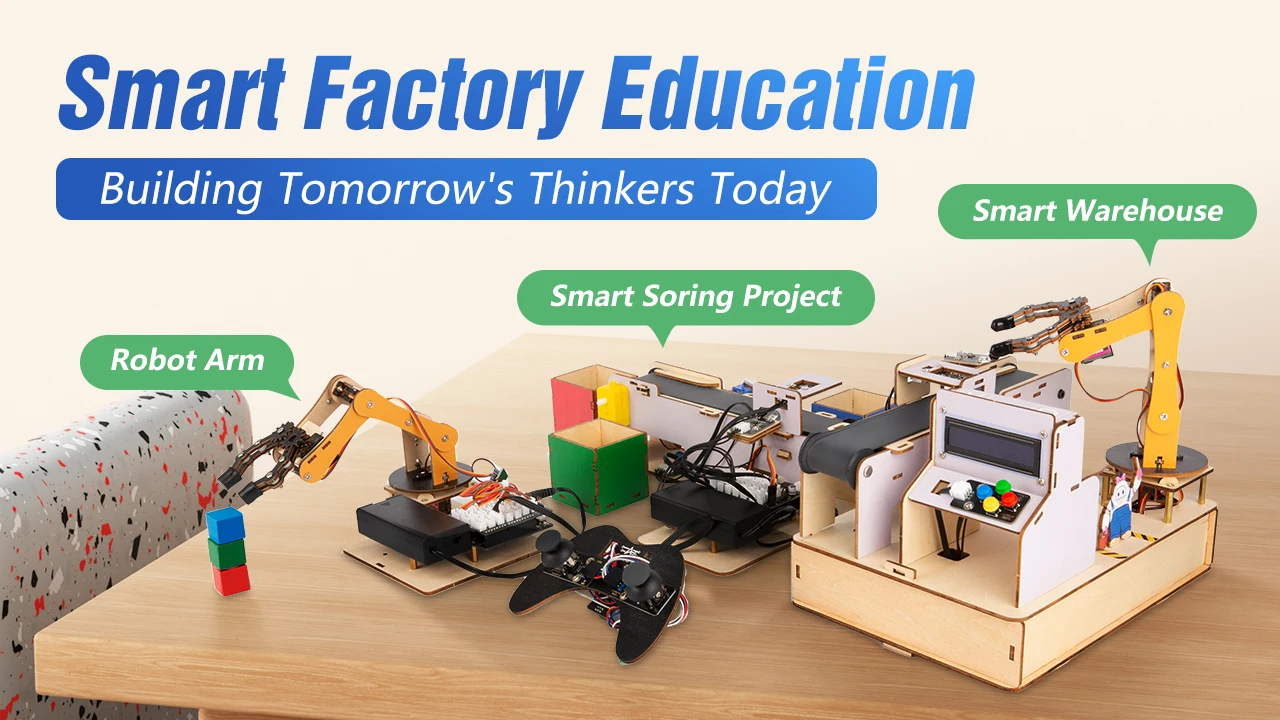 ACEBOTT ESP32 STEM Smart Factory Education Kit School Smart Home Kit ...