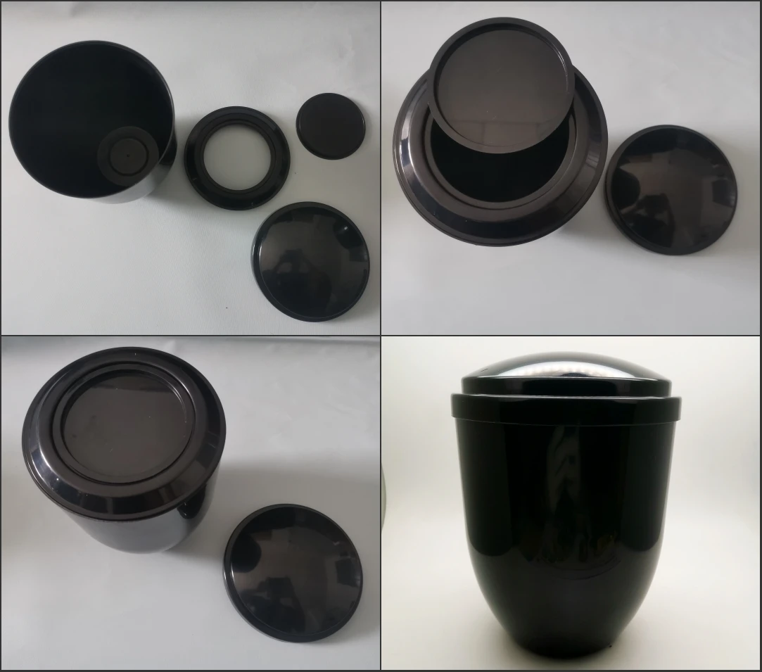 Grey Color With Silver Flash Point Funeral Ash Urn for Adult and 3.3L ...