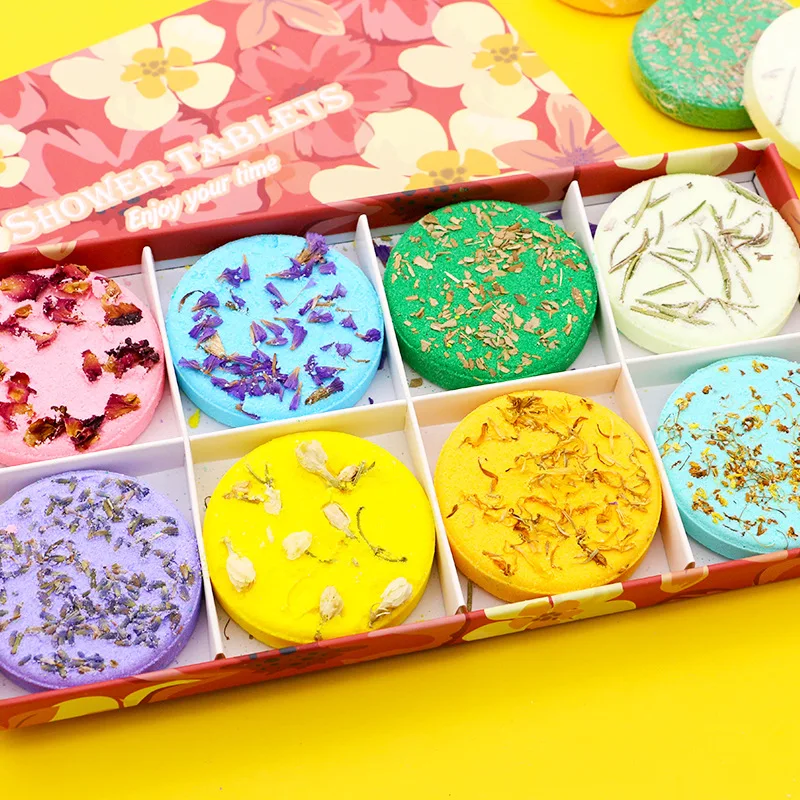 Hot Selling 8pc Gift Box Shower Fizzers Home Spa Melts Vapor Set ...