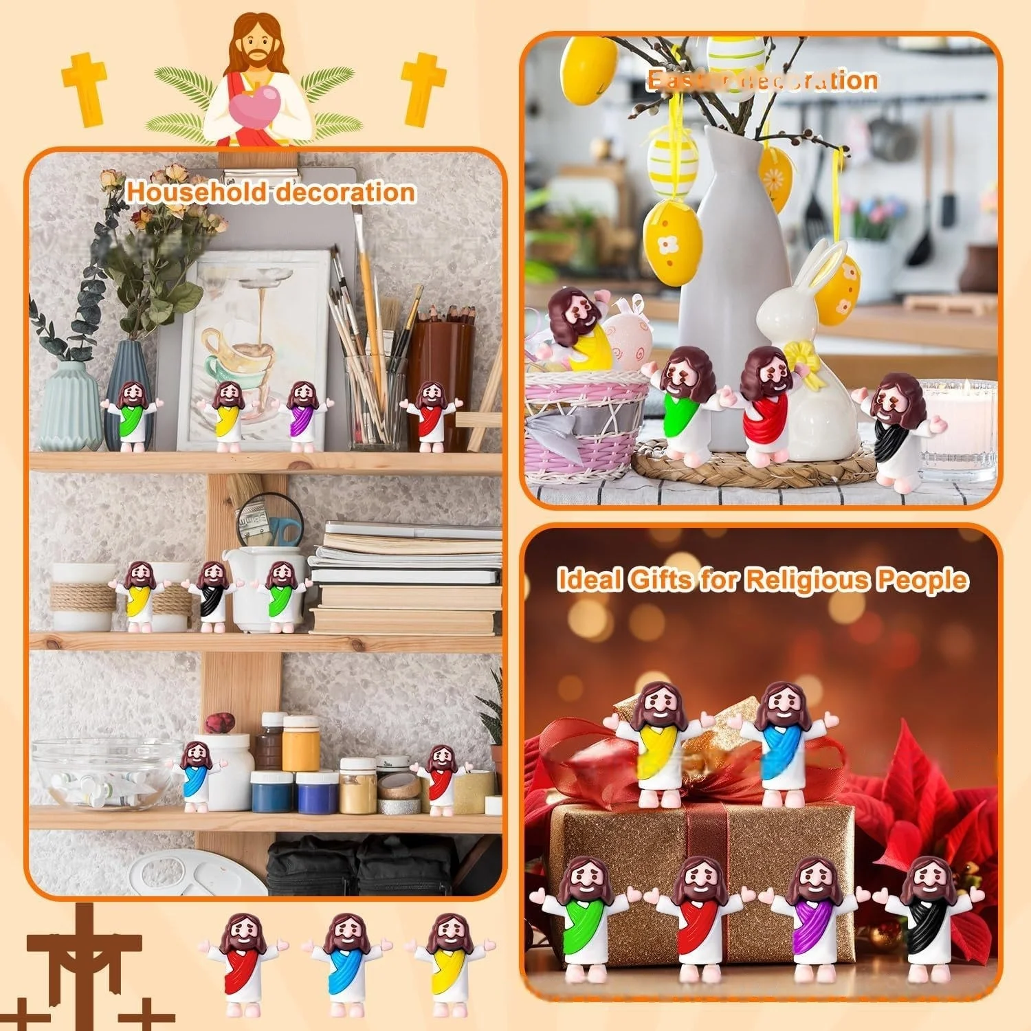 Mini Rubber Jesus Figures - Eco-Friendly Religious Party Favors ...