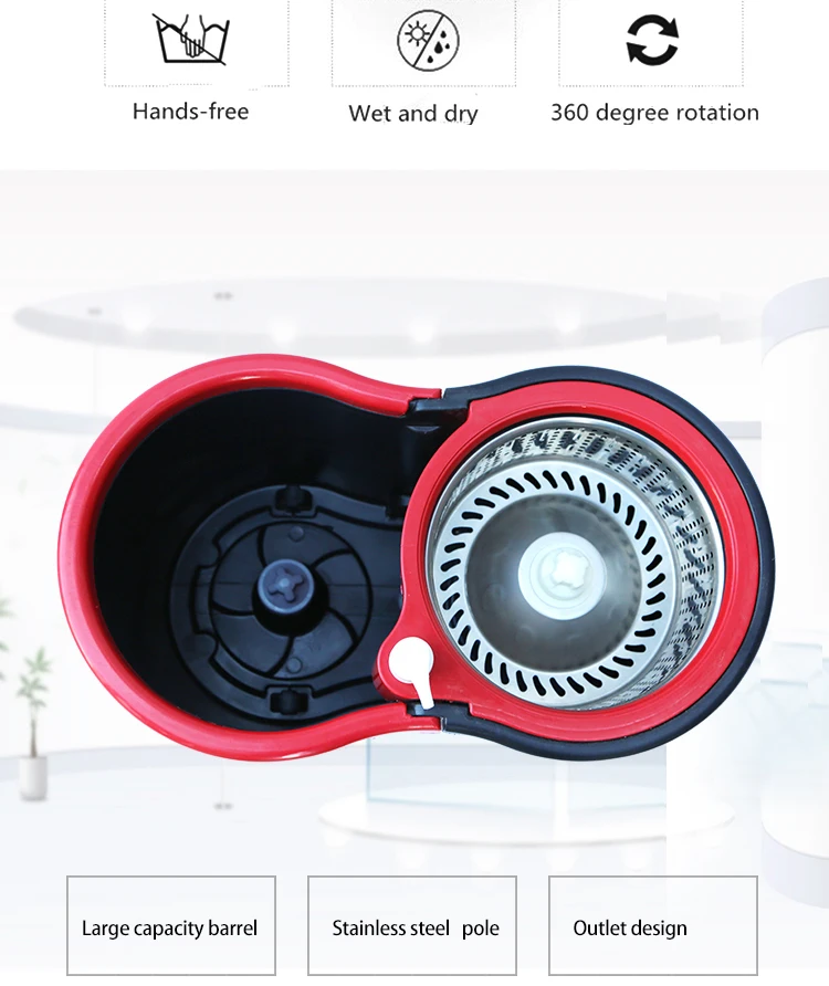Eco-friendly Cleaning - Magic Self Wringing Mop Spin 360