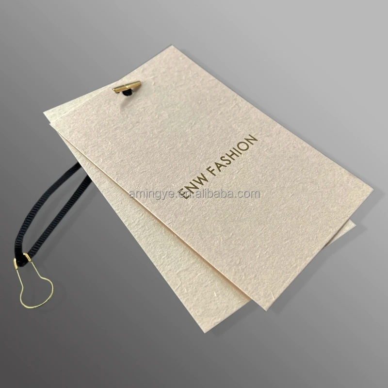 Luxury Garment Paper Tags With Spot UV/Foil Stamping/Embossed Logo ...