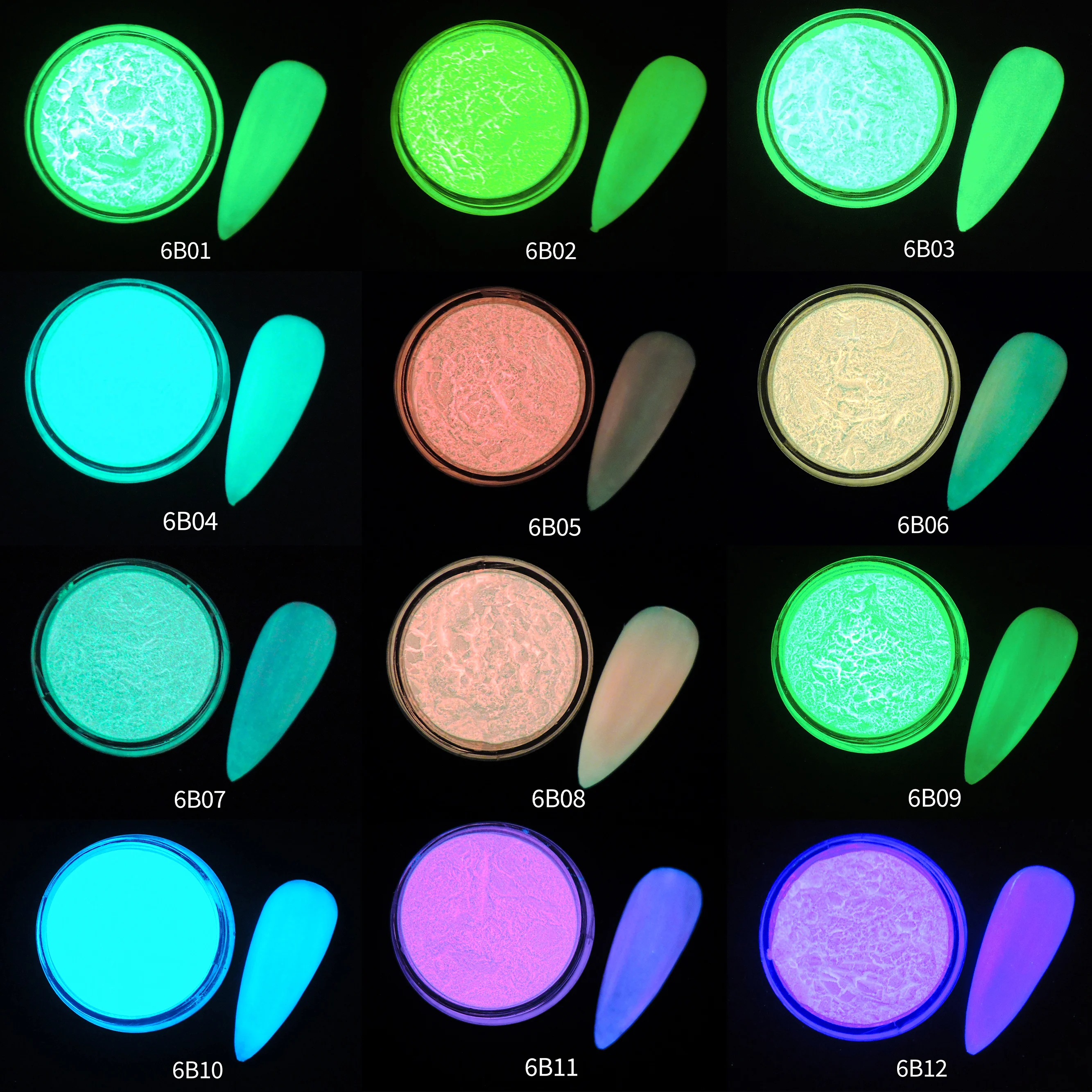 Sheng Zhu Luminous Powder Glow in the Dark Pigments for Paint Glow ...