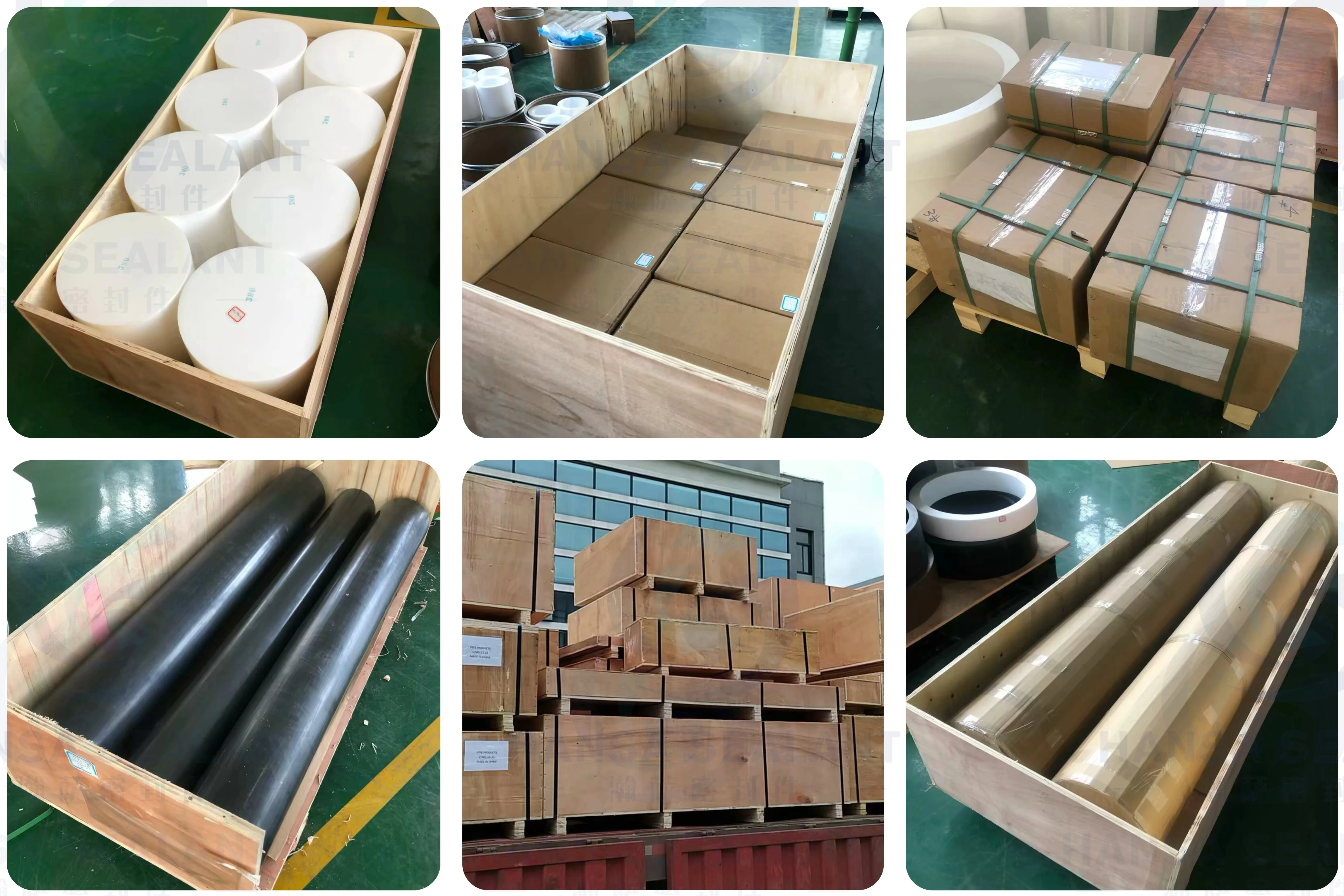 100% Virgin Molded and Extruded UHMW-PE ROD - 55*1000mm