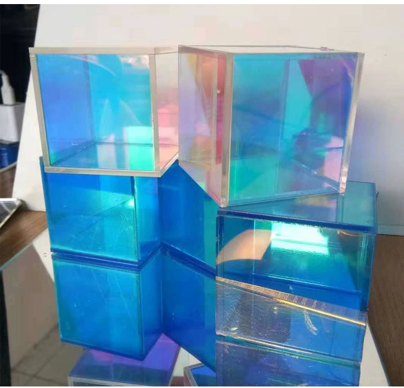 Custom 3 Compartments Acrylic Candy Box Colored Shadow Box Acrylic ...