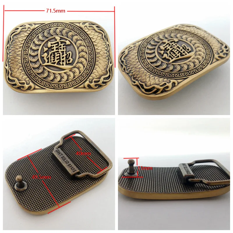 Factory Wholesale Inner Width 40mm Customized Solid Brass Blank logo ...