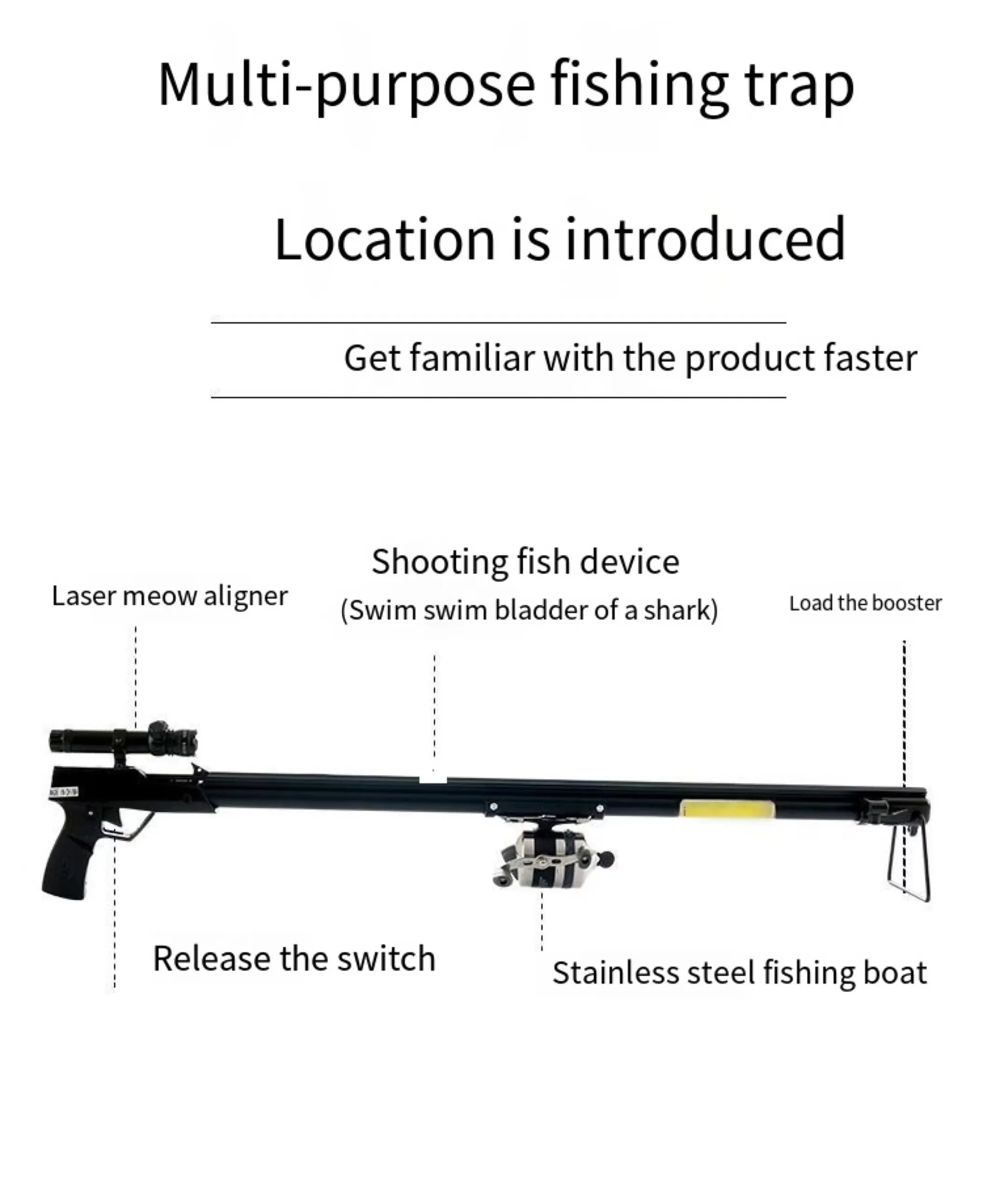 Full Automatic Fishing Gun Slingshot Suit High-precision Swim Bladder ...