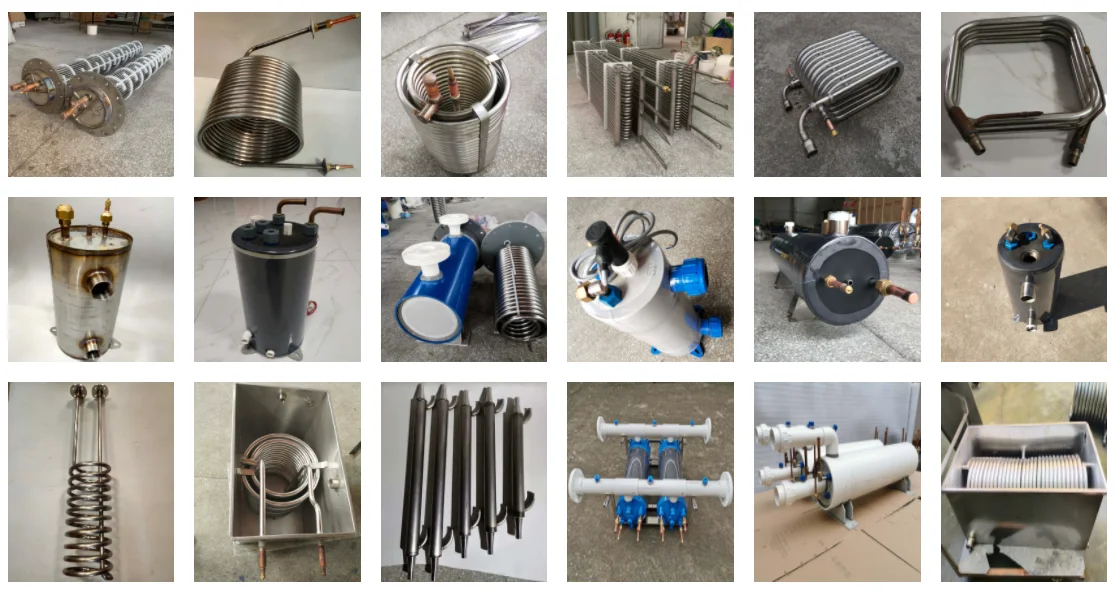 Double System Titanium Steam Heat Exchanger for Pool Heating