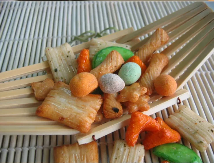 Japanese Style Grain Snack Coated Peanuts Mixed Raice Crakers - Buy ...