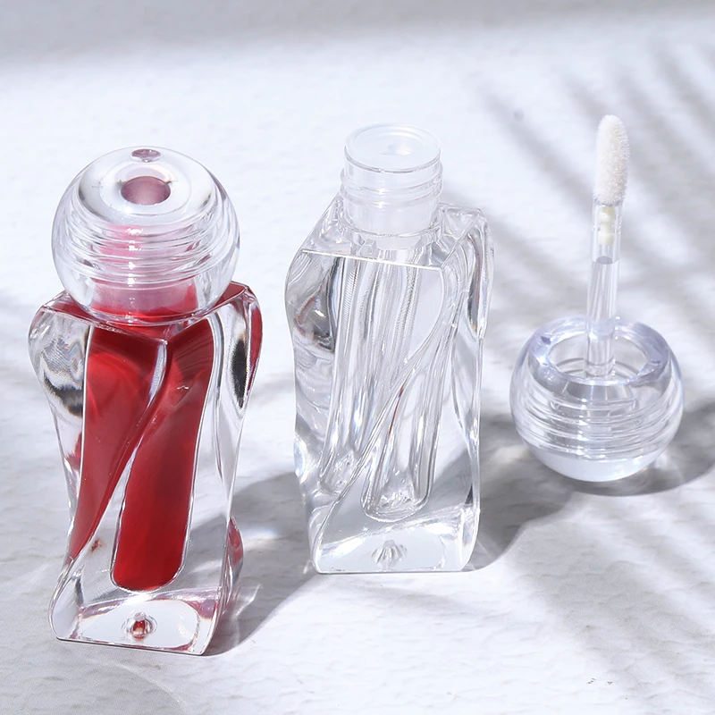 CY836 Liquid Lipstick Packaging Irregular Shaped Empty Clear Lip Gloss ...
