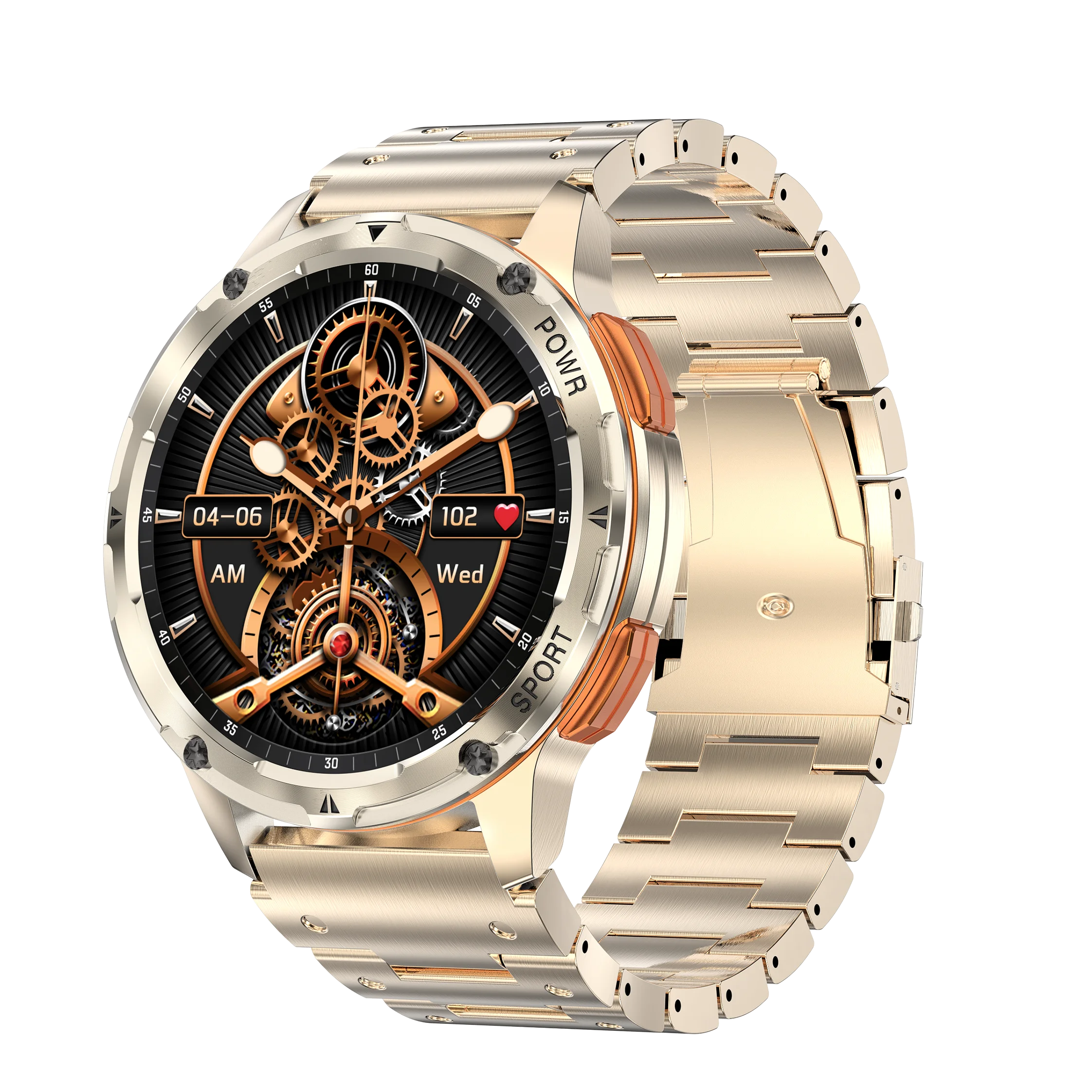 Fashion Amoled Smart Watch Ak59 Luxury Bt Call 400mah Large Battery ...