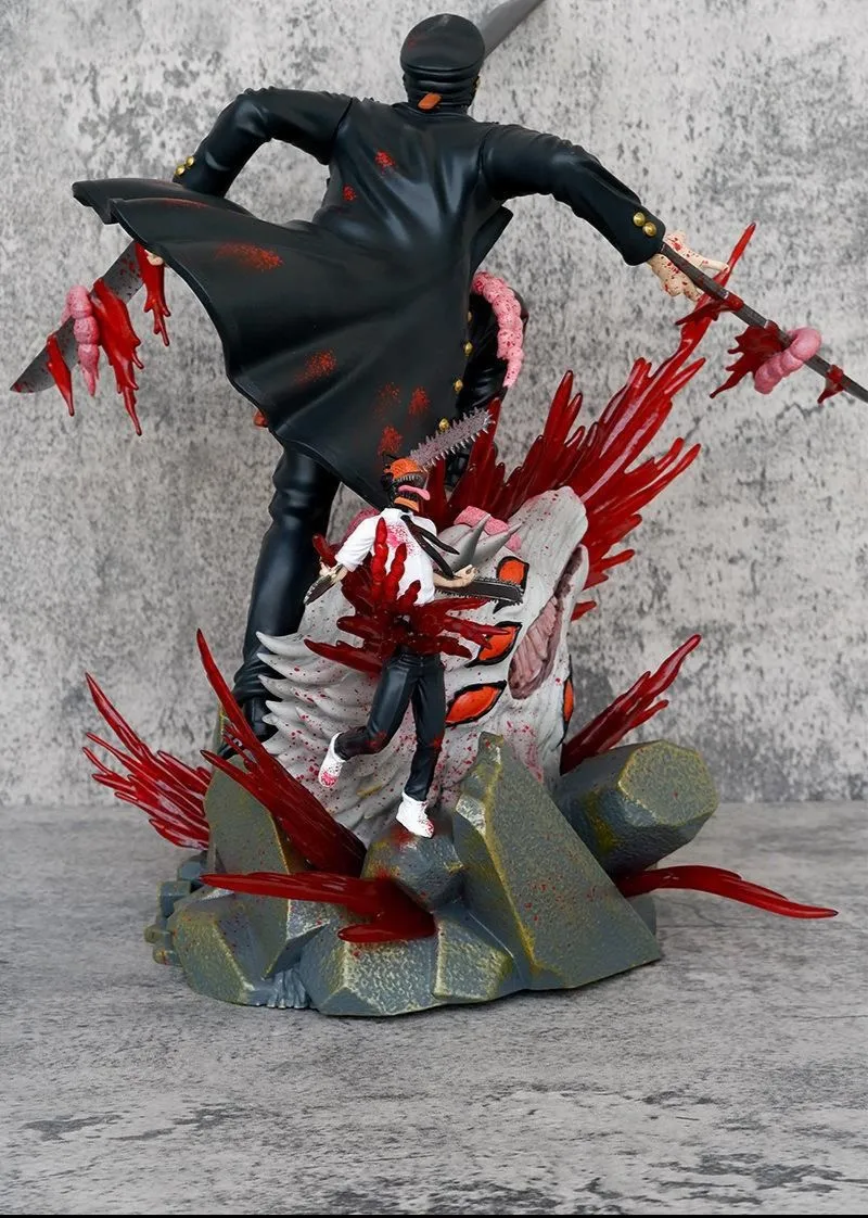2024 New Chainsaw Man Pochita Demon Hunter Action Figure 37cm Pvc Model ...