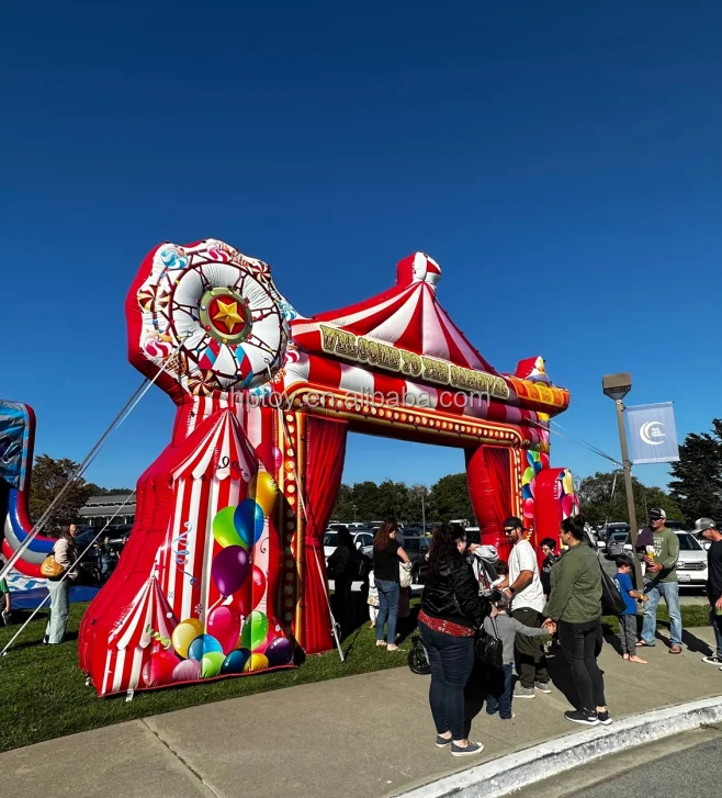 Custom Inflatable Circus Arch for Events - Durable & Eye-catching