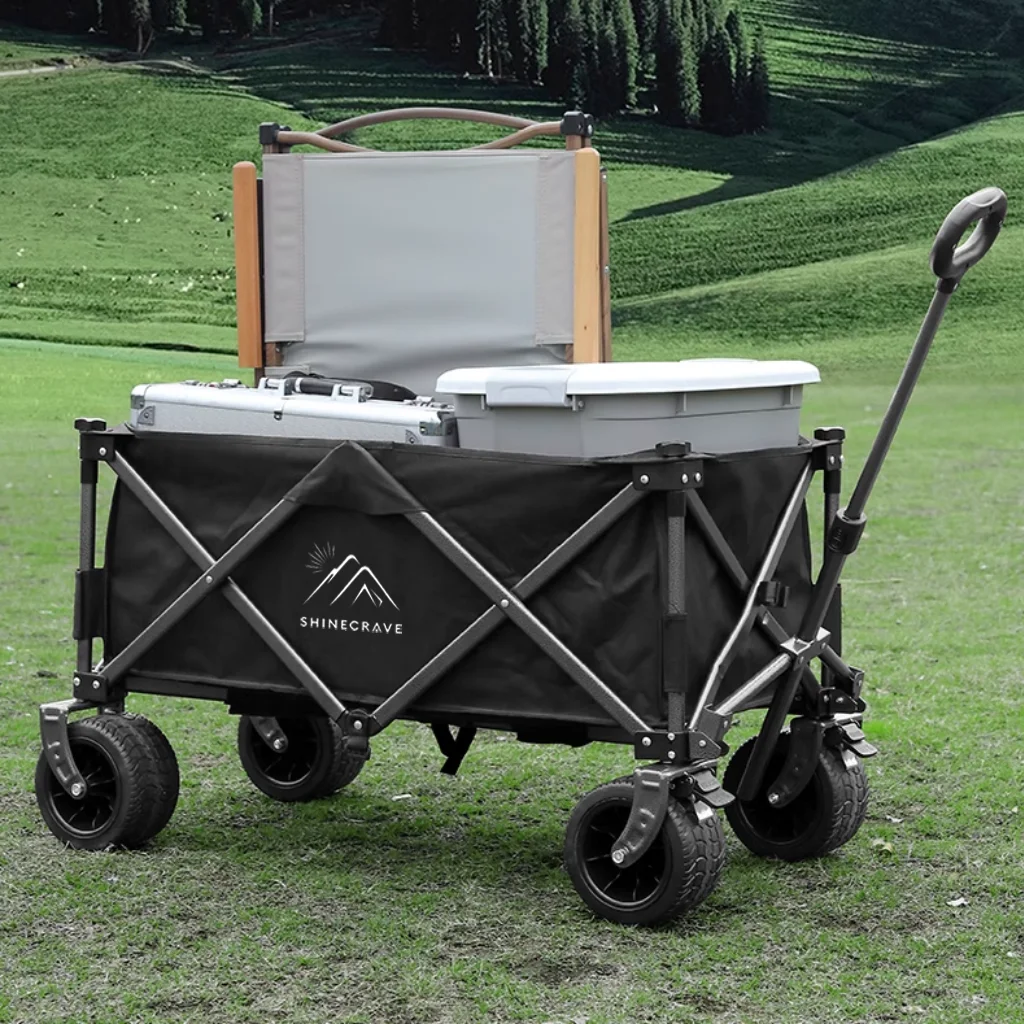 Four Way Trolley Cart 150L | 10CM Wide Wheels with Brakes | with ...
