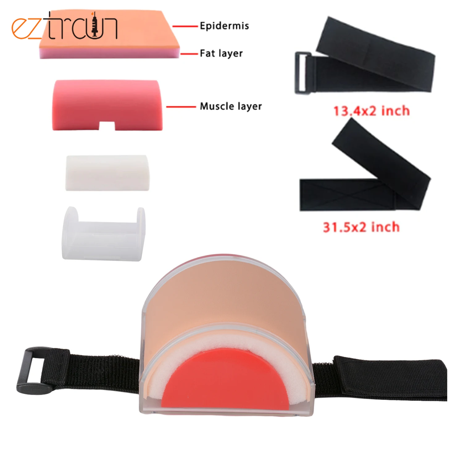 Transparent IM Injection Training Pad - 3 Skin Layers