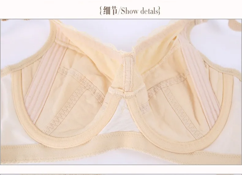 Plus-size Bra With Retraction Anti-sag Bra With Underwire Adjustment ...