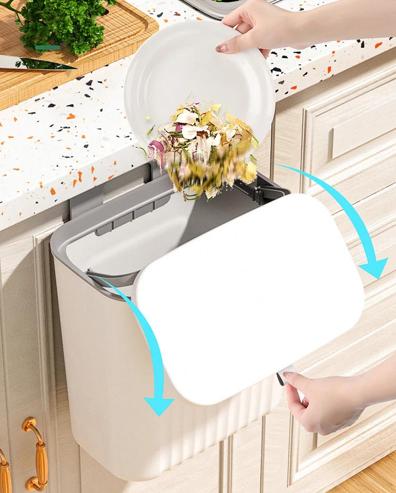 9L Wall Mounted Kitchen Waste Bins - Sustainable & Stocked