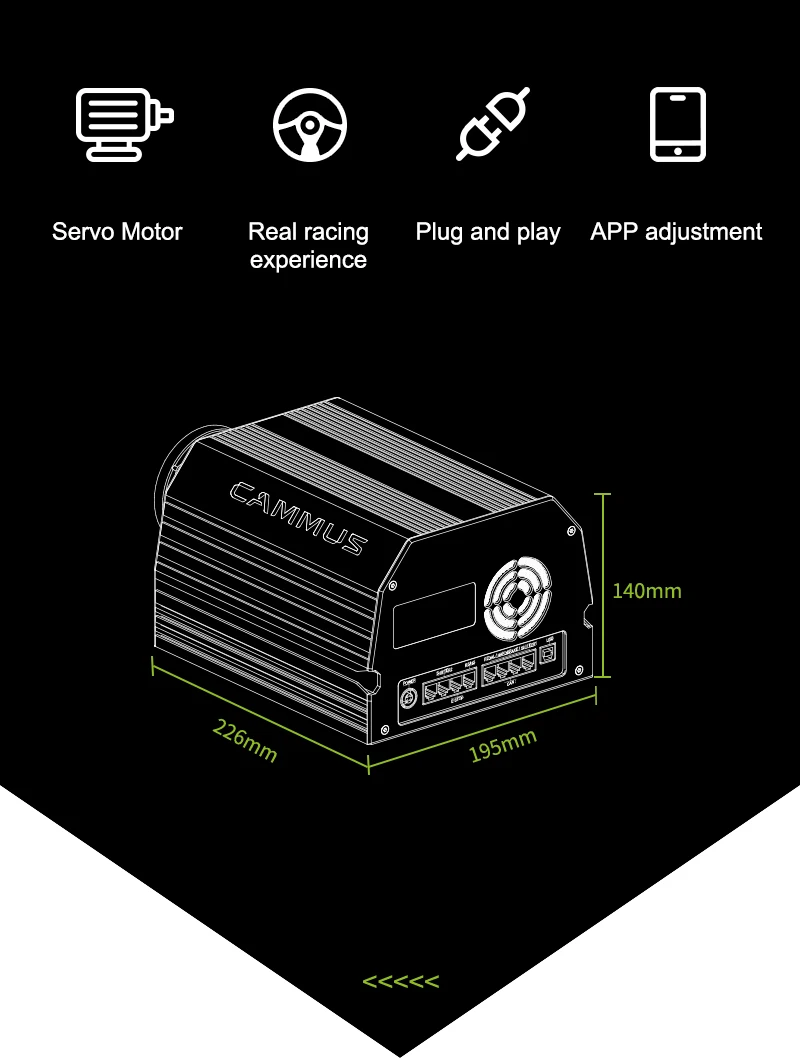 Cammus Driving Simulator Direct Drive Wheel Base For Pc Formula 1 Pc ...