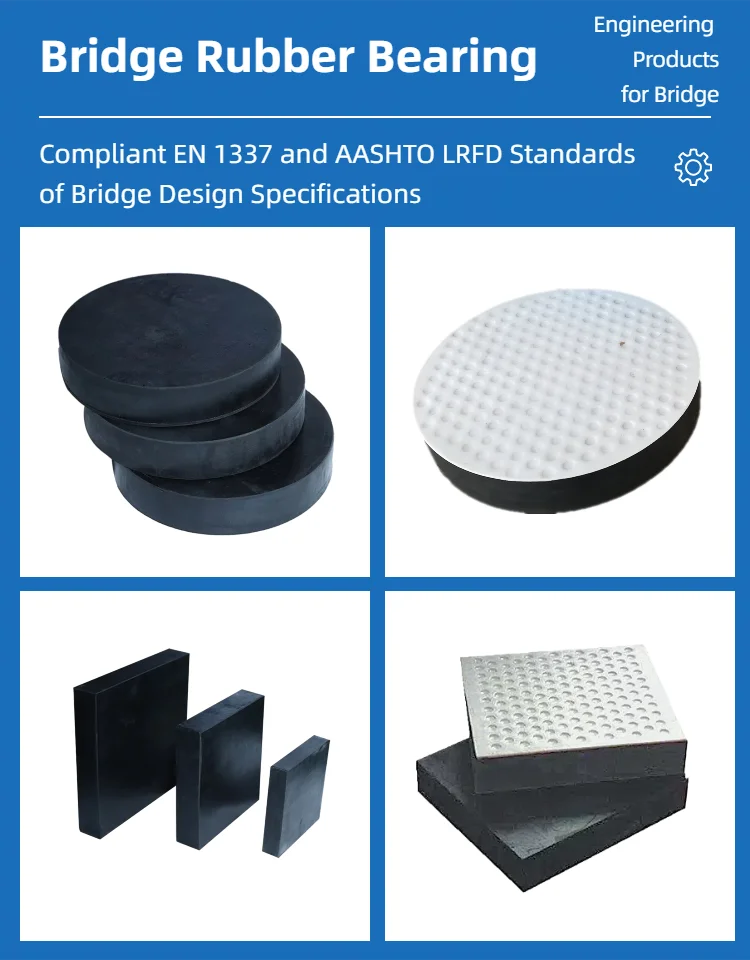 Neoprene Rubber Block and Natural Elastomeric Bearing Pad for Bridges ...