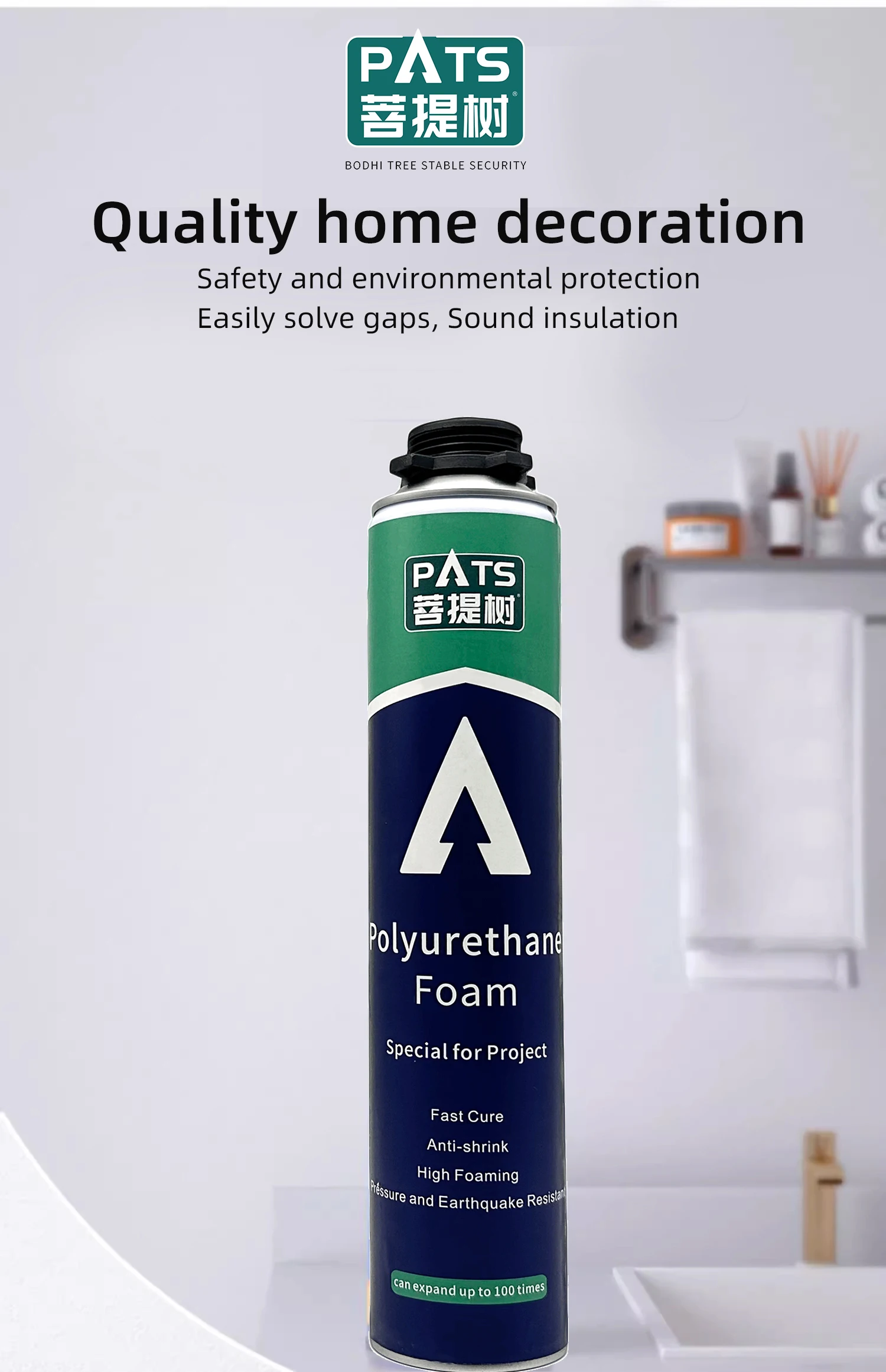 Multifunctional High Expansion Foam Gap Filler Polyurethane - Buy ...