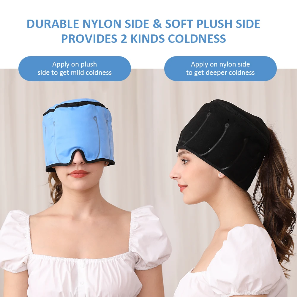Wearable Flexible Hat Ice Pack for Migraine and Headache Relief Long ...