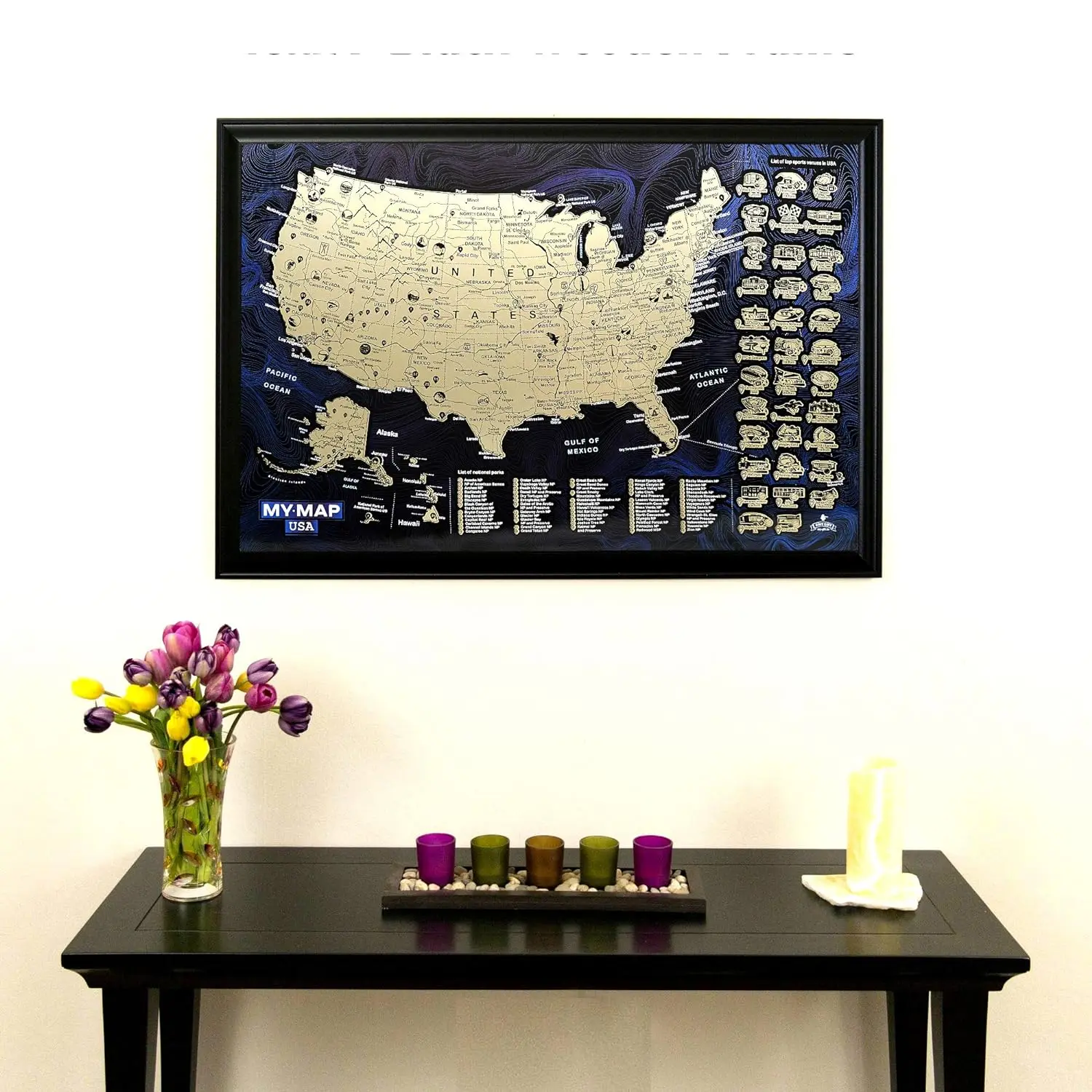 Scratch Off Usa Map Travel Map Scratch Off Foil Layer Coating Poster ...