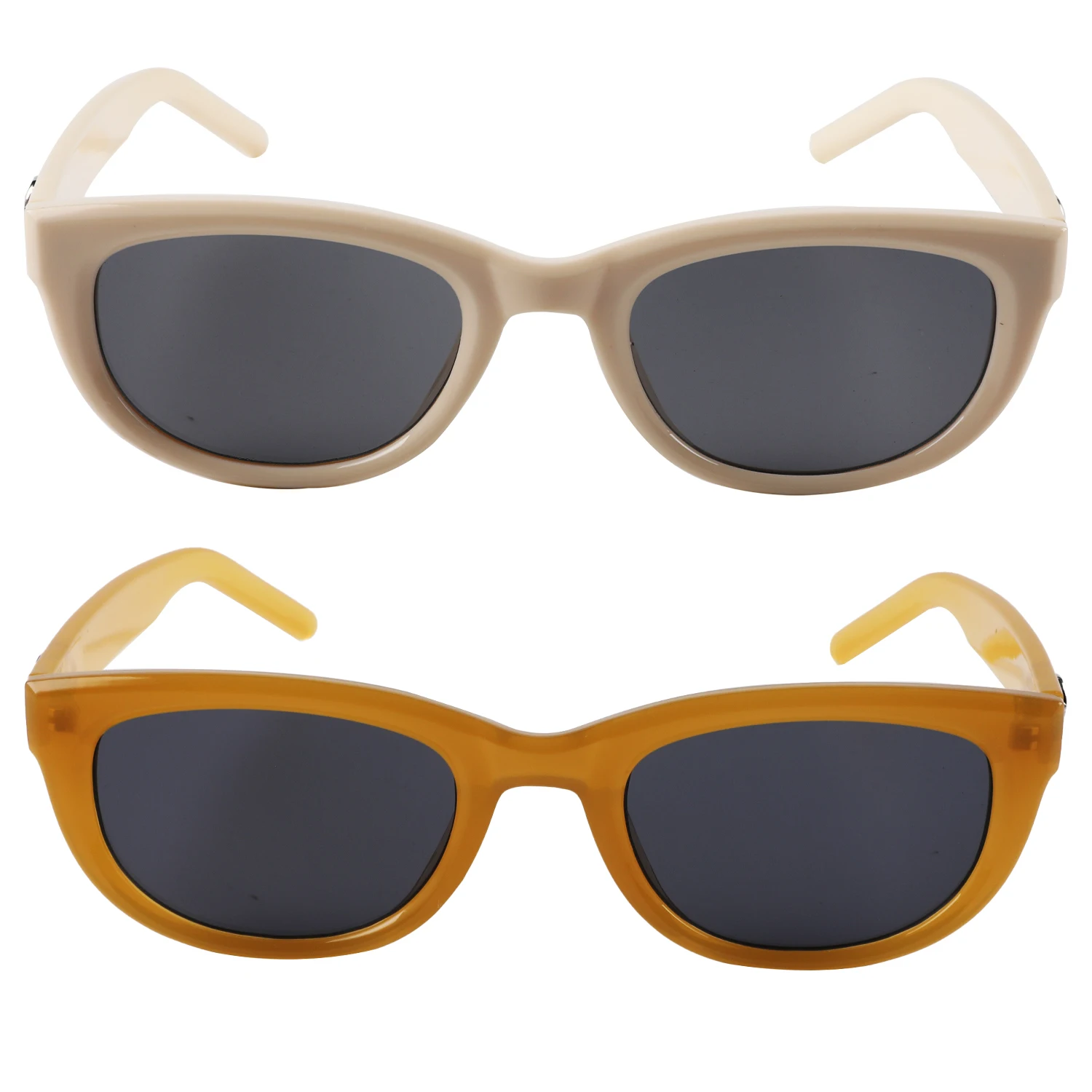 Jello-colored Sunglasses Female Retro Cat Eye High-grade Sense Small ...