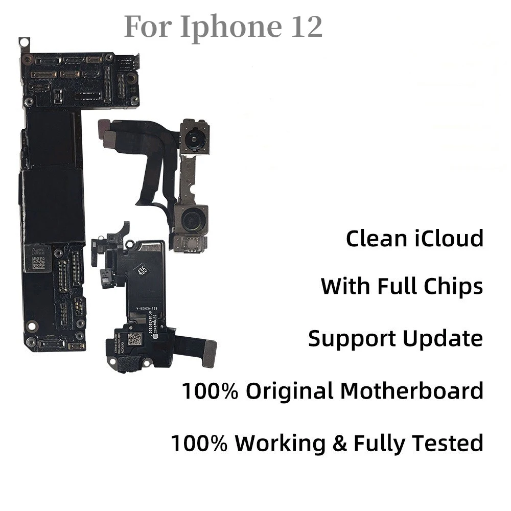 Iphone 12 Motherboard with Face ID - 100% Original Unlocked