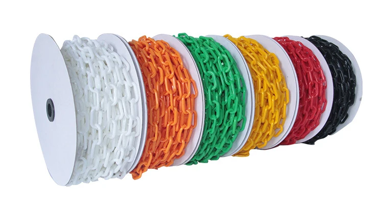 Plastic Safety Chain Barrier/'barricade With Coloured Plastic Chain ...