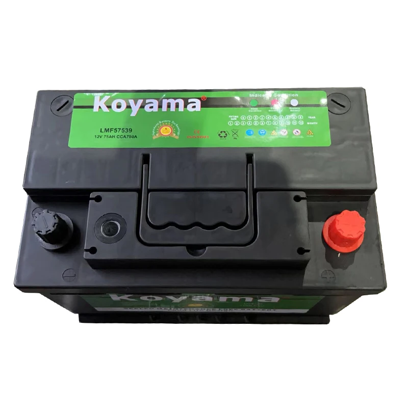 DIN57539 maintenance free car battery to European market MF Battery 12V ...