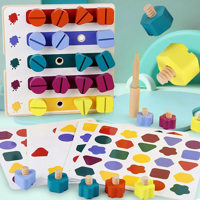 Fine Motor Skills Learning Various Shape Color Cognition Educational ...