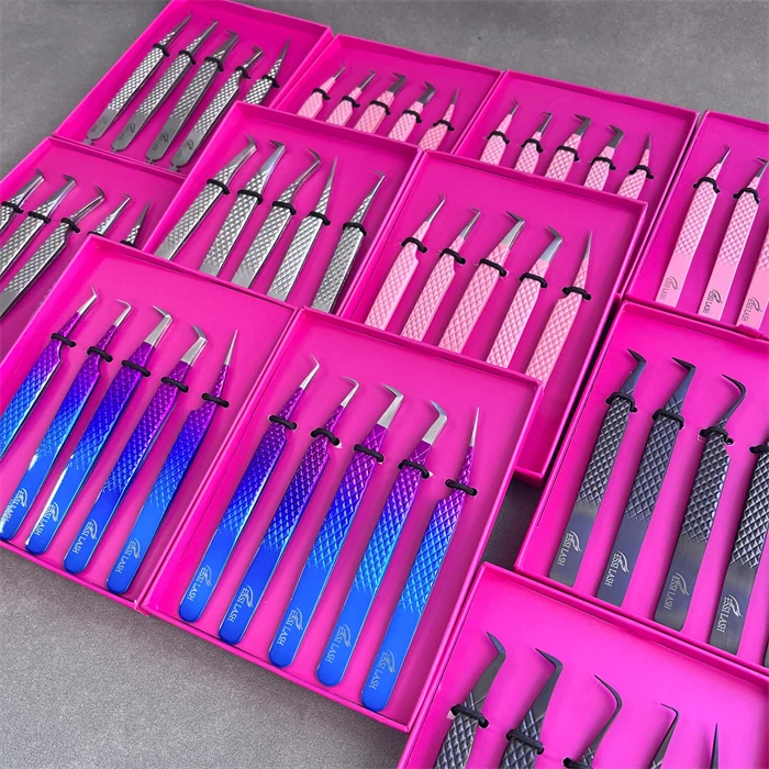 Custom Cardboard Box Packing For Eyelash Tweezers Fiber Tip Eyelash ...