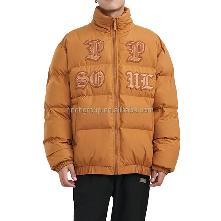 Finch Garment Custom Thick Bubble Puffer Jacket Logo Embroidery ...