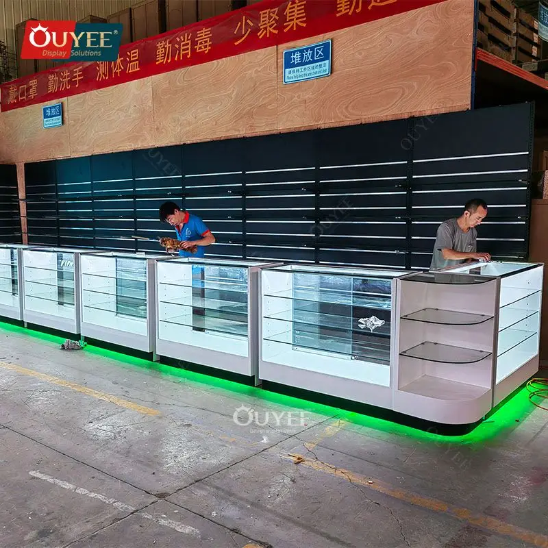 Hookah Shisha Tobacco Display Rack Counter Stand Glass Display Cabinet ...