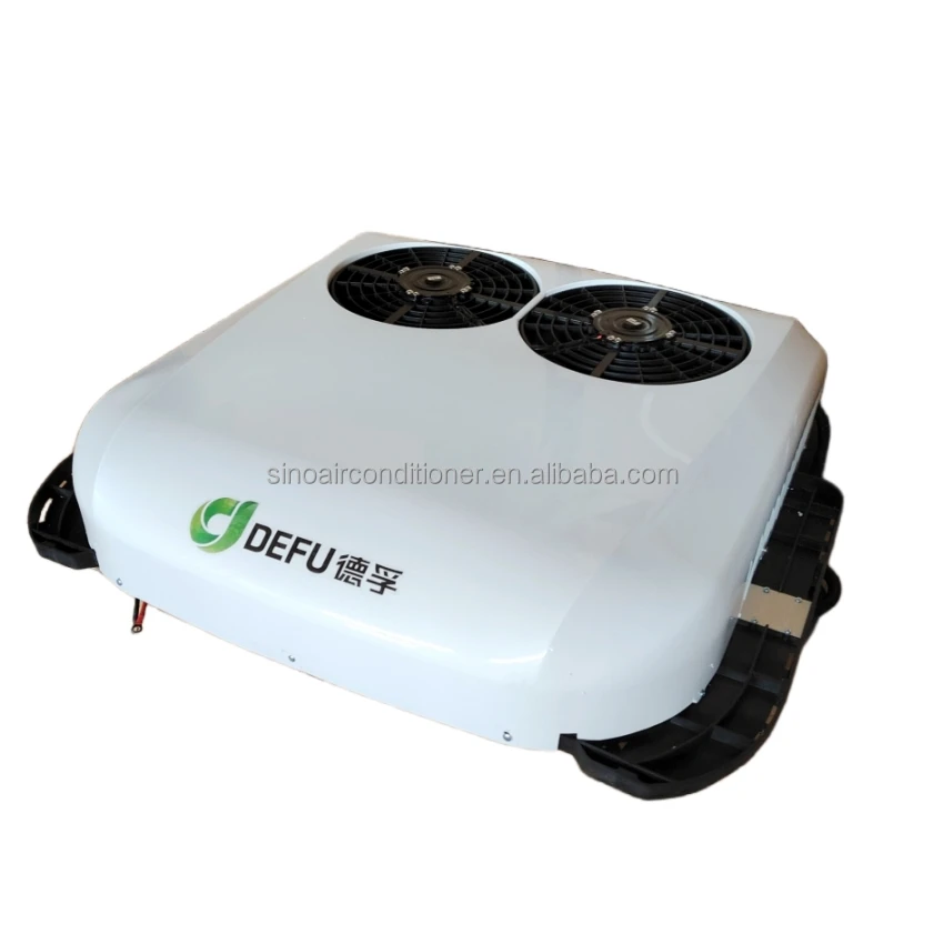 Double Fans Van Roof Conditioning 12V Rooftop Truck Cabin AC Electric ...