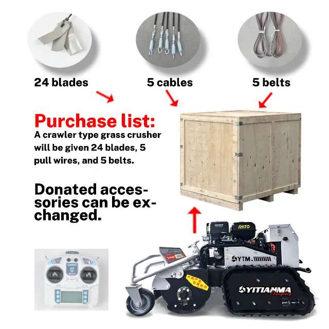 Gasoline Remote Controlled Crawler Lawn Mower for a Perfectly Level ...