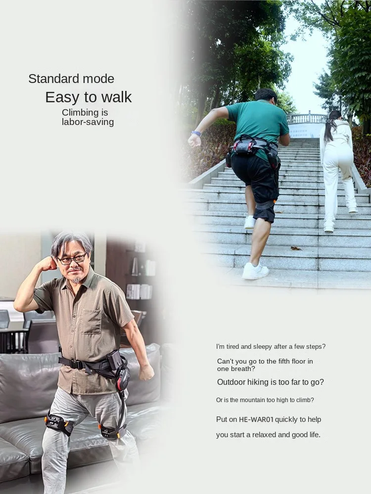 Electric Knee Walker & Powered Exoskeleton for Elderly Walking Assistance