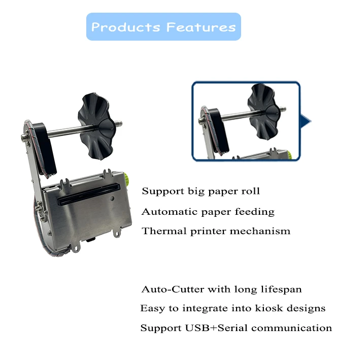 58mm Embedded Thermal Receipt Kiosk Printer Rs232 Mini Receipt Thermal ...