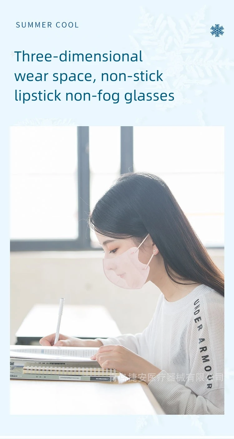 Customized Logo 3d Disposable Adult Face Mask Three-layer Packaging Not ...