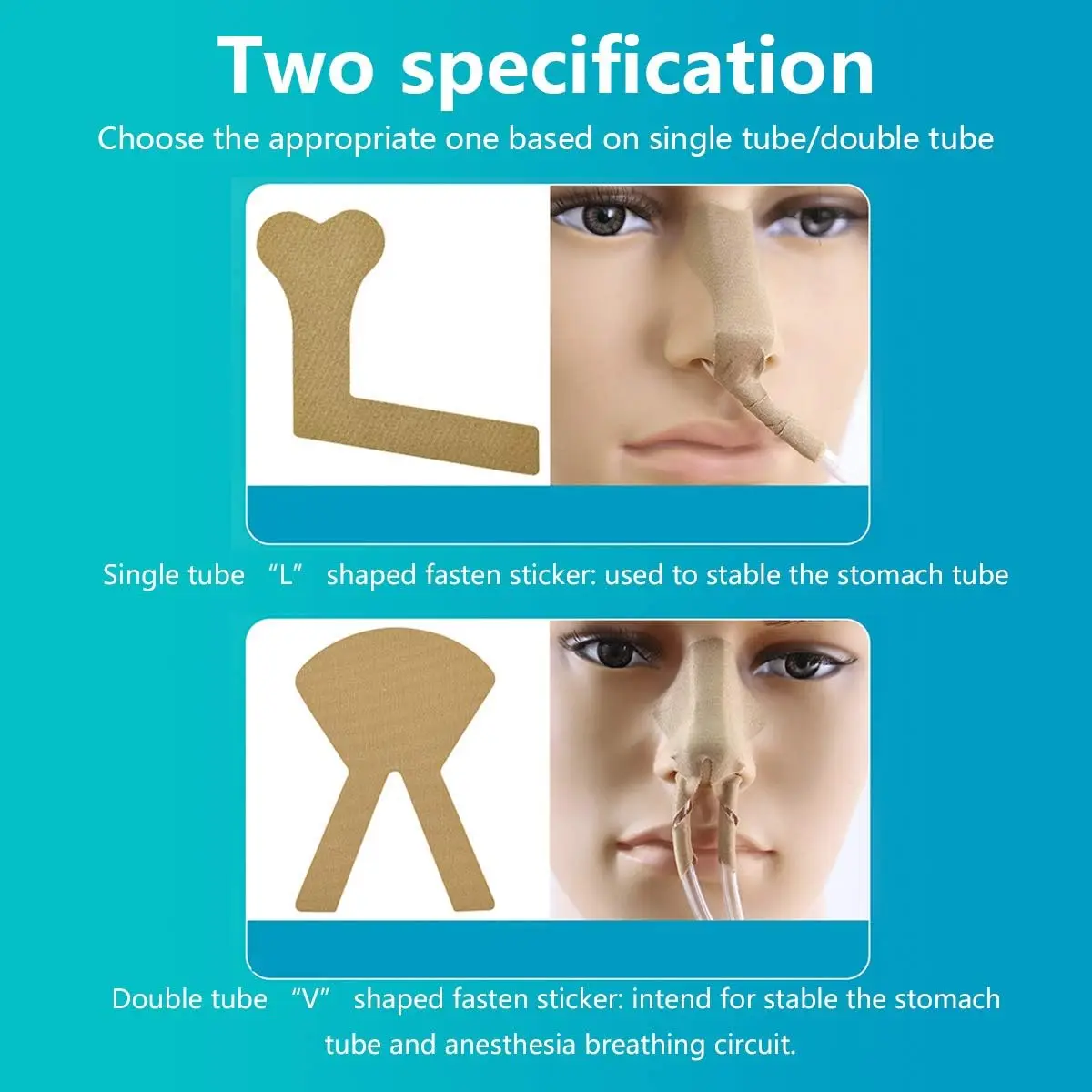Secure Nasal Catheters with Qichuang Tape Fixation Stickers