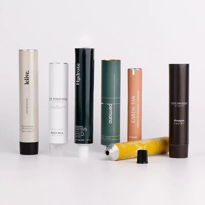 Aluminum Collapsible Cosmetic Tubes - Eco-Friendly & Customizable