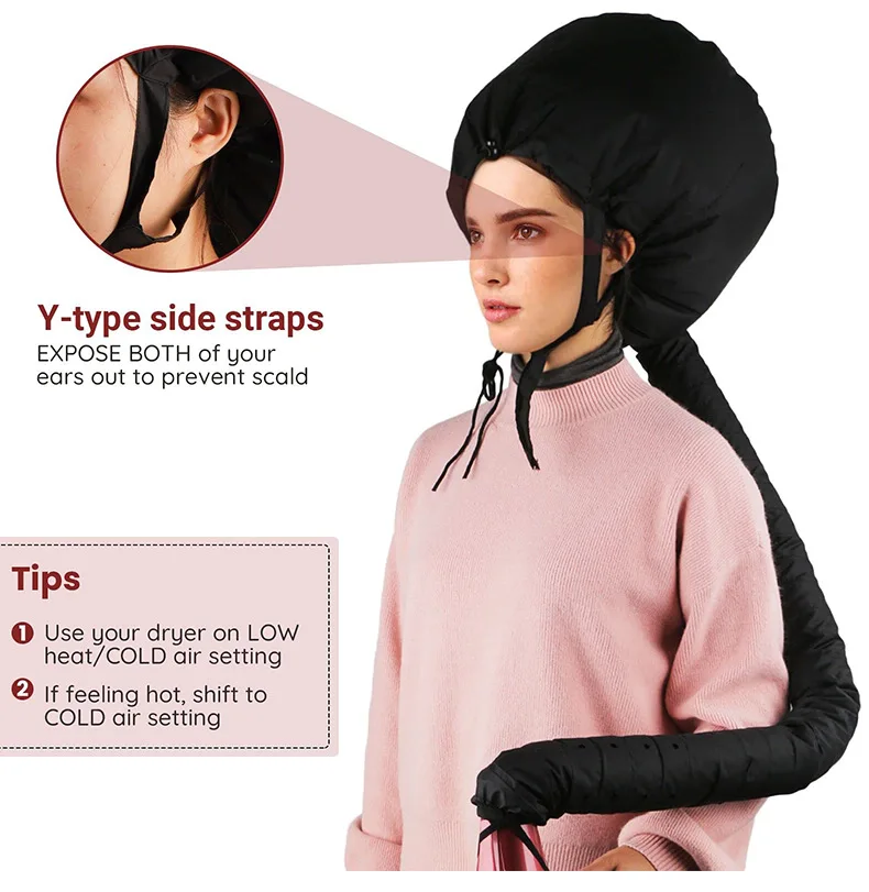 New Trend Net Plopping Satin Diffuser Cap Hood Hair Dryer Mesh Bonnet ...