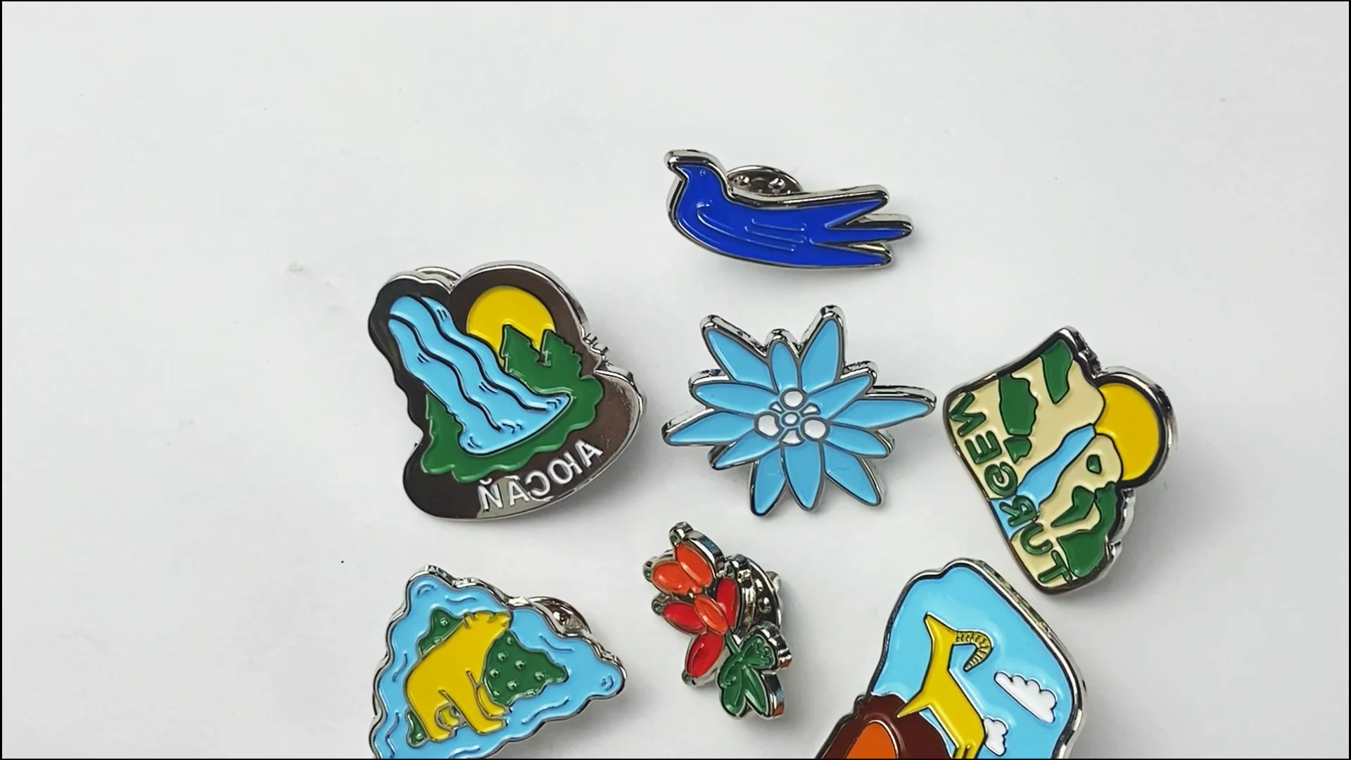 Customized Cute Cartoon Green Plants Potted Flowers Cactus Pin Badge ...