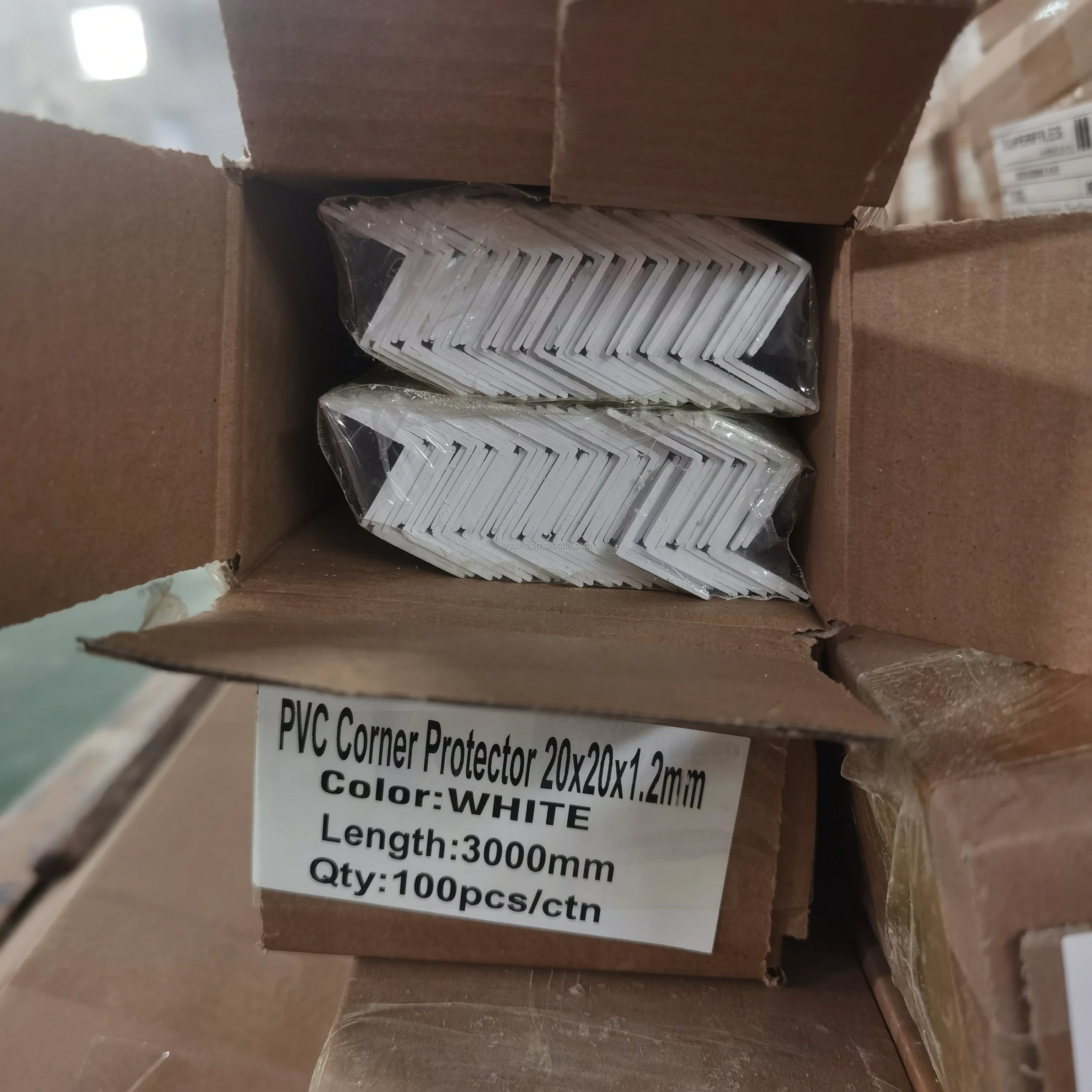 Diy L Shape Decorative Trim Pvc Square Edge Trimming Profiles Stone ...